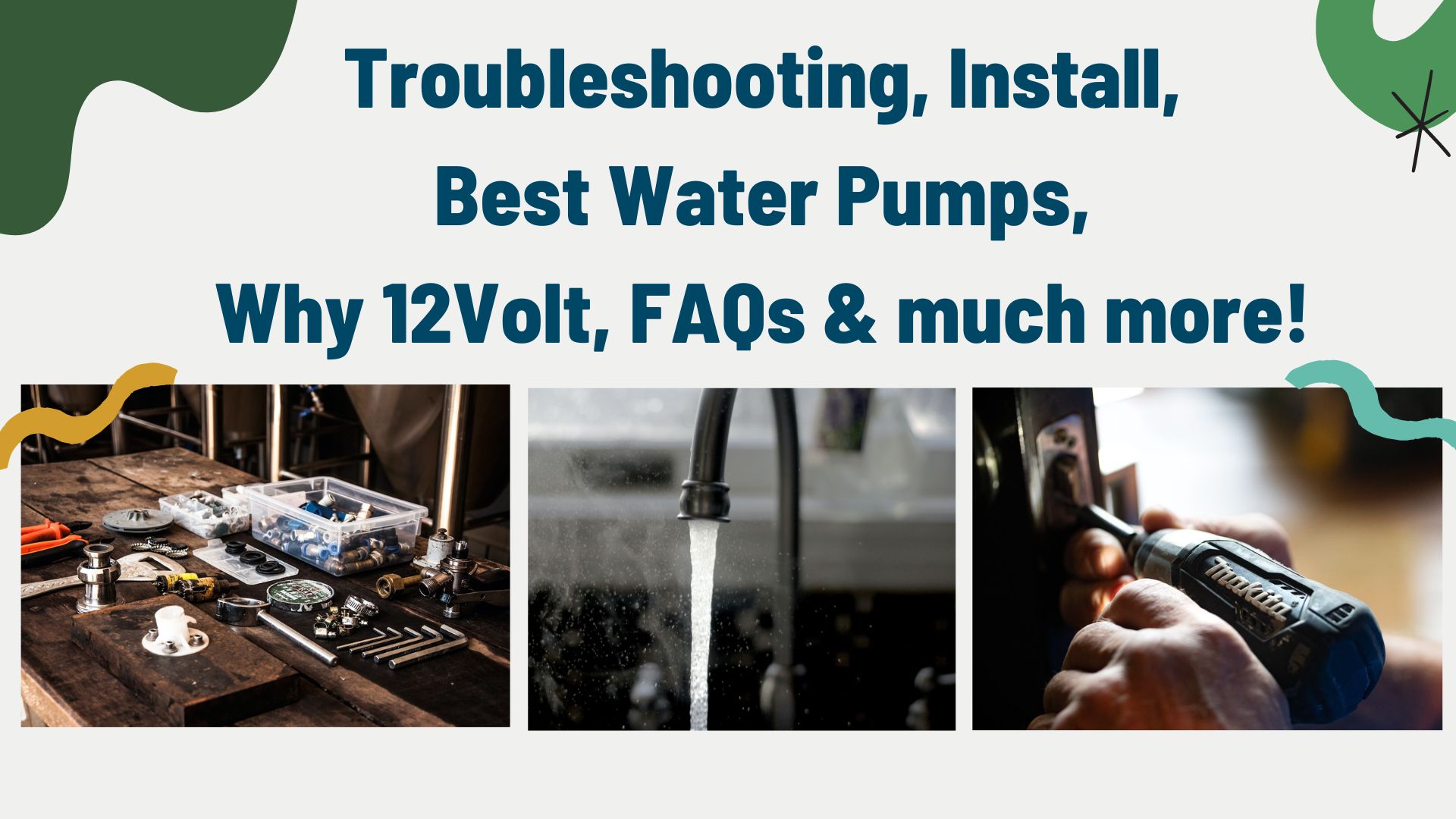RV Water Pump- A Complete Guide: troubleshooting, install & more!